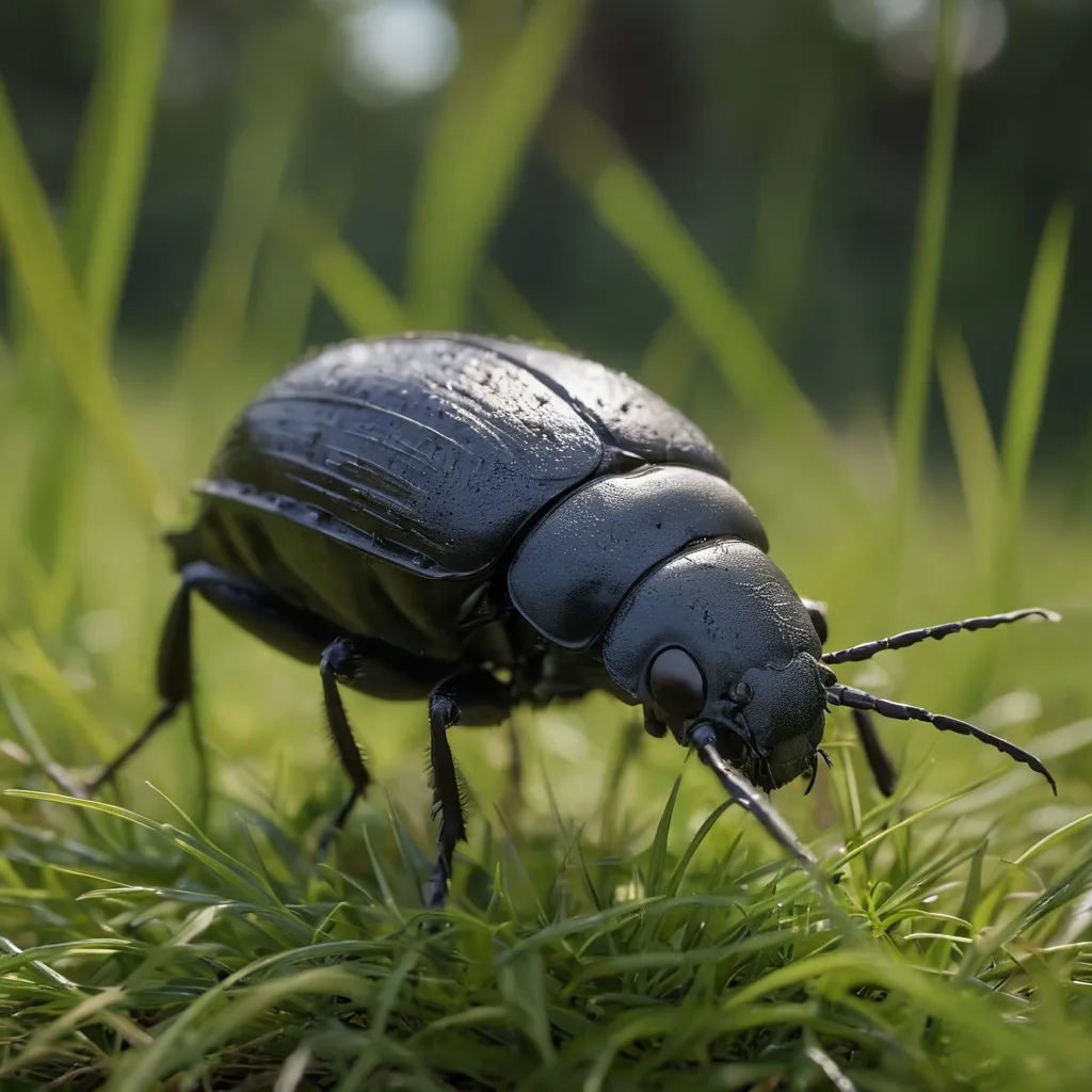The Importance of Black Beetles in Grassland Ecosystems